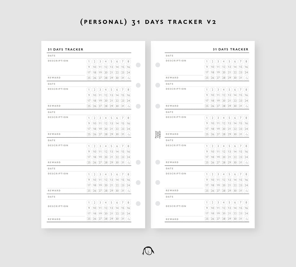 PEE6-Personal Size 31 Days Tracker V2 – Thinkthankay
