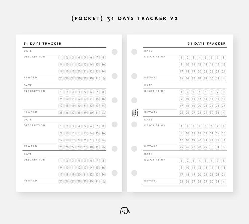 POE6(Pocket)-31 Days Tracker V2 | Thinkthankay